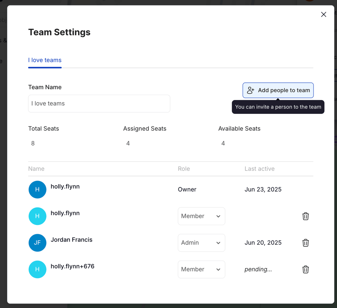 How to use the Teams feature in OnePlan